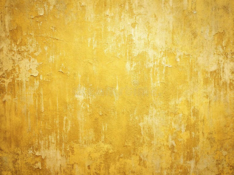 Vibrant Yellow Grunge Background with a Distressed Beige Abstract Wall ...