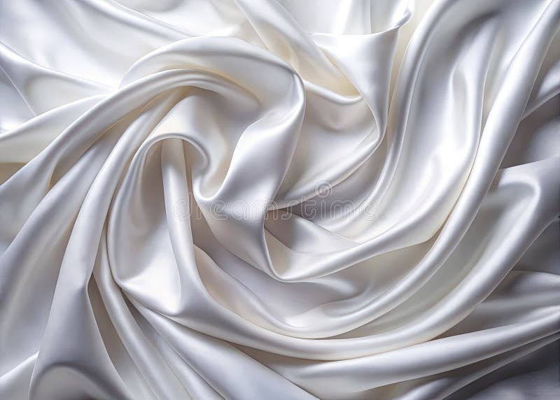 Elegant White Draped Fabric Background a Seamless Smooth Texture for ...