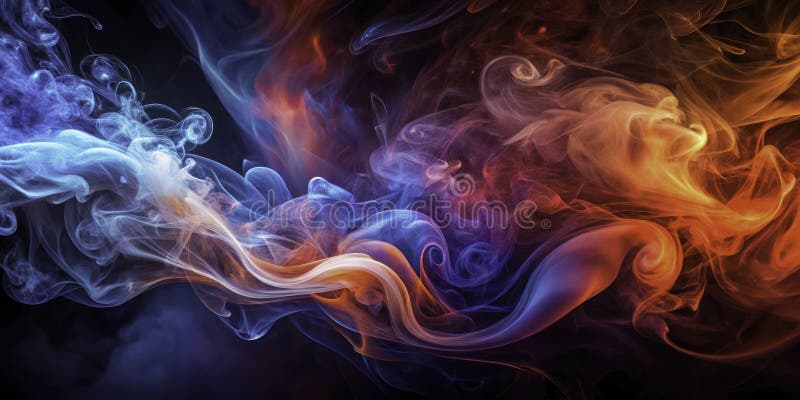 A Captivating Visual Exploration: Colorful Smoky Swirls in Low Light ...