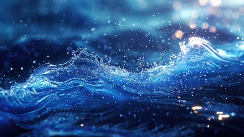 Fluid Blue Abstraction: a Mesmerizing Water Background for Design and ...