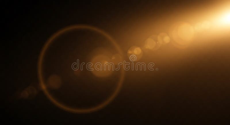 Golden Lens Flare Background Stock Illustration - Illustration of ...