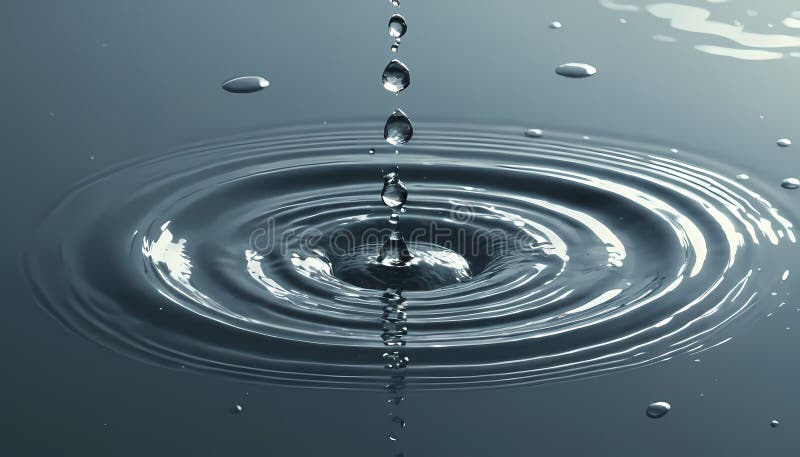 Water Drop Ripples stock illustration. Illustration of waves - 377244218