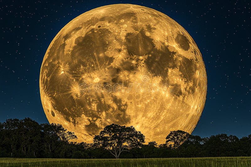 A Stunning Image of a Super Blood Moon Eclipse in the Night Sky, with ...