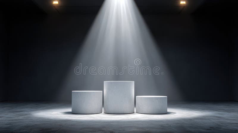 A Stunning Image of Three-tiered Podium Where Winners Stand, with a ...