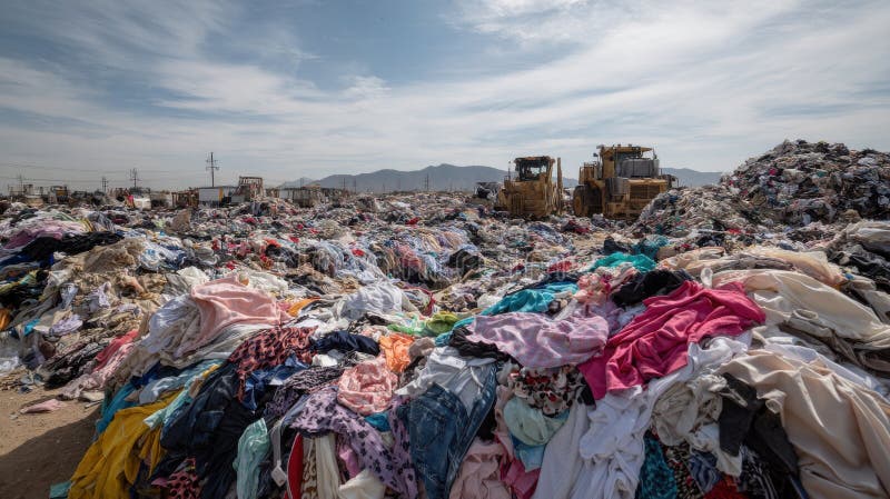 A Stunning Image of Used Clothes in Dump, Fast Fashion, Sustainability ...