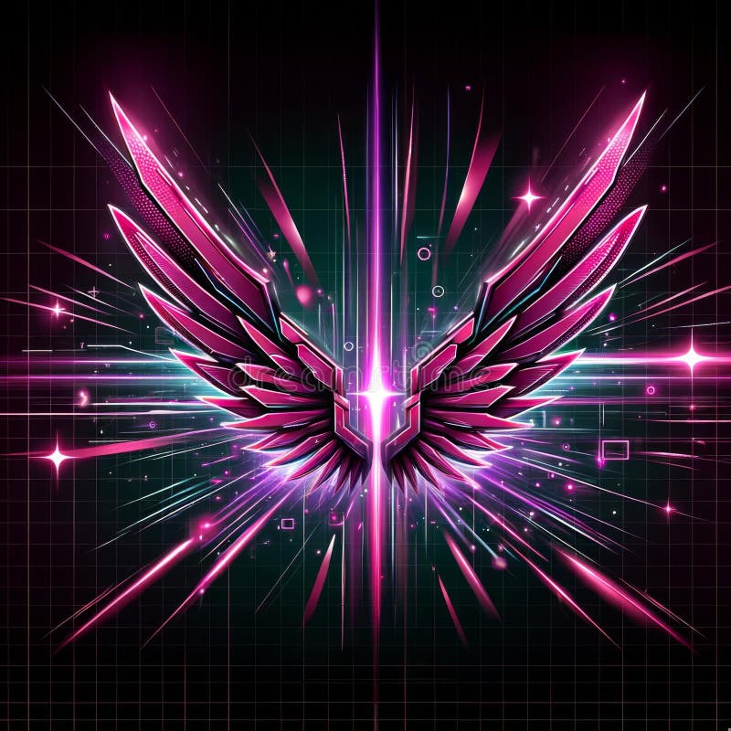 Cyberpunk Wings Stock Illustrations – 524 Cyberpunk Wings Stock ...