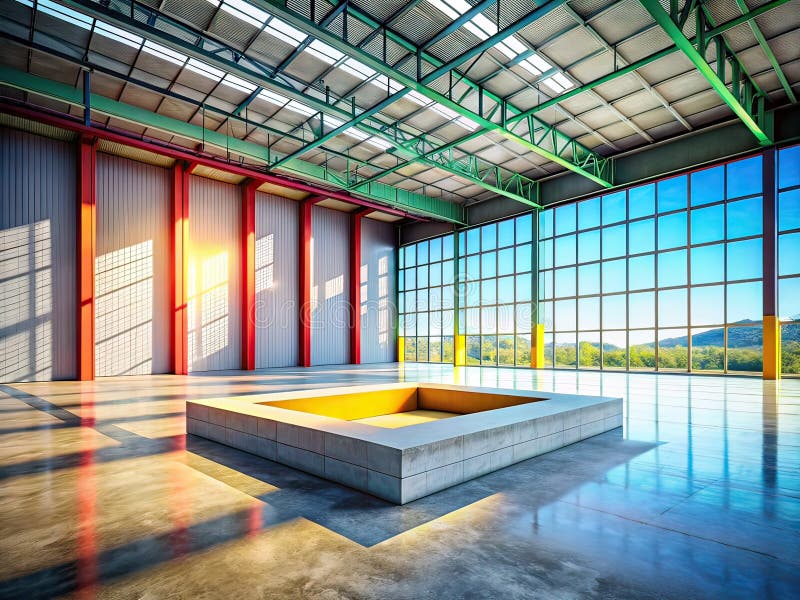 Stunning Industrial Concrete Platform a Modern Design Element with a ...