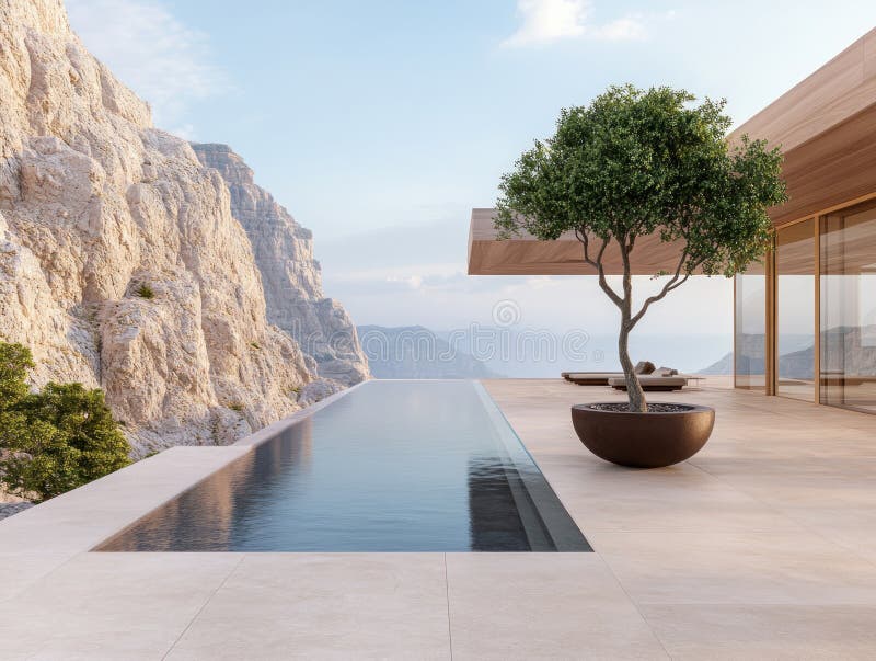 Stunning Infinity Pool Overlooking a Dramatic Cliffside at a Luxury ...
