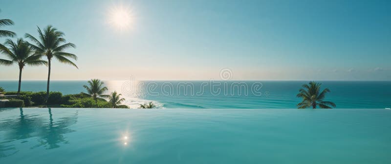 Stunning Infinity Pool Overlooking the Ocean at a Luxury Resort on a ...