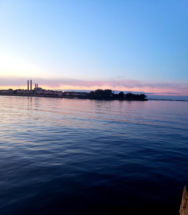 Inspirational Sea and Sky View with Horizon and Relaxing Colors Stock ...