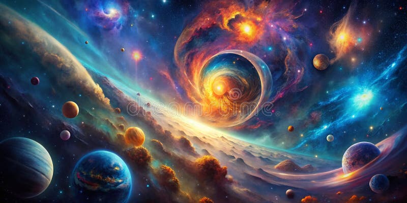 Stunning Interstellar Nebula Displaying Cosmic Interactions a ...