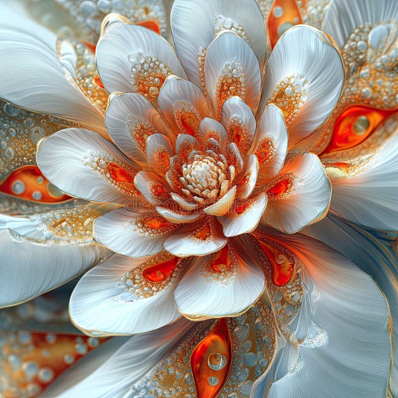 A Stunning and Intricate Flower Design with Vibrant Colors and Delicate ...