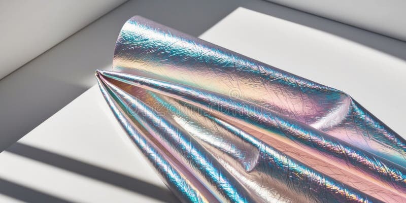 Stunning Iridescent Fabric Texture Design. Stock Illustration ...