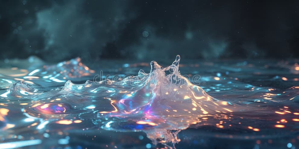 Stunning Iridescent Liquid Texture Background Stock Image - Image of ...
