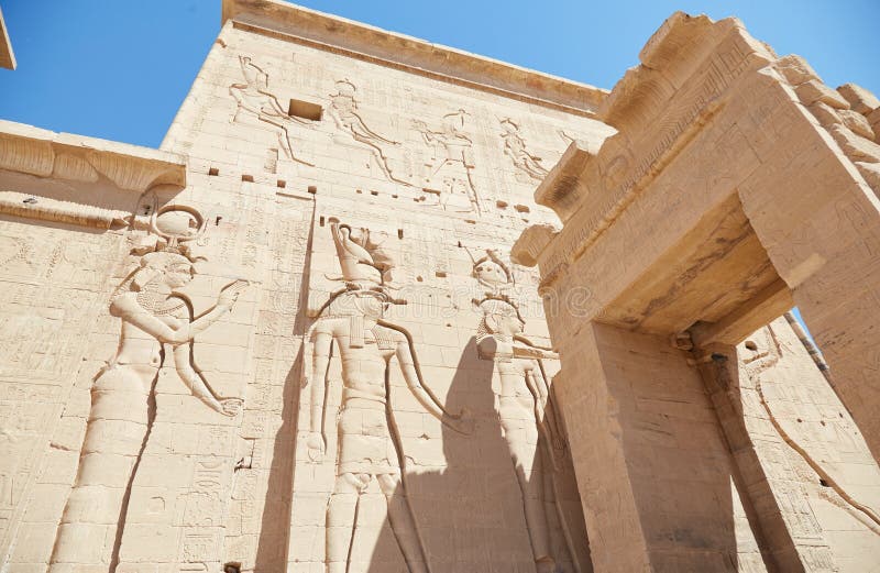 The Stunning Island Temple of Philae in Aswan, Egypt Stock Photo ... The Stunning Island Temple of Philae in Aswan, Egypt Stock Photo ...