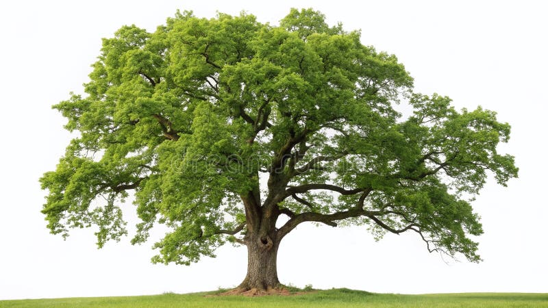 Stunning Isolated Oak Tree a Dramatic Nature Element for Design ...