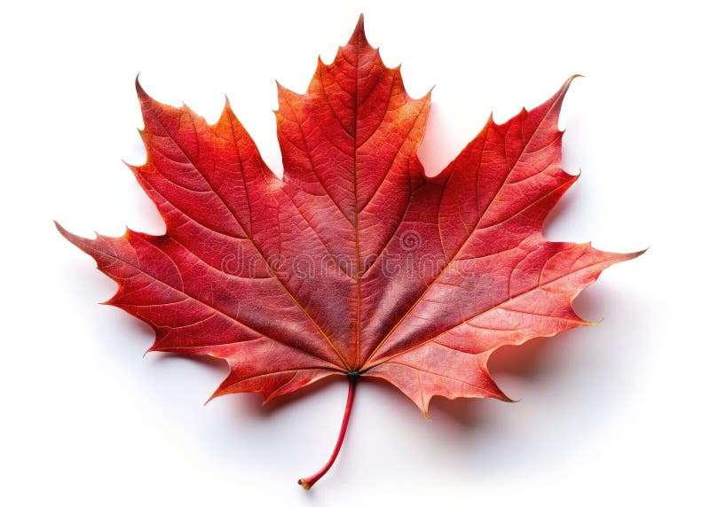Stunning Isolated Red Maple Leaf Image Perfect for Fall Designs Print ...