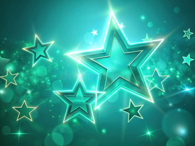 Stunning 4K Animated Motion Loop Two Sparkling Star Shapes Dancing on a ...