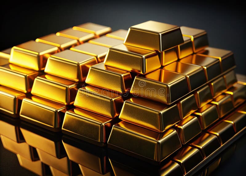 Stunning 4K Gold Bars and Ingots Looping Video a Visual Representation ...