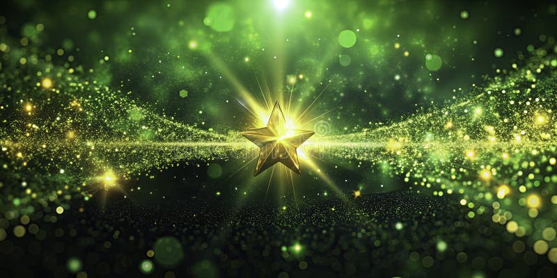 Stunning 4K Green Screen Motion Graphics Sparkling Cosmic Dust Particle ...
