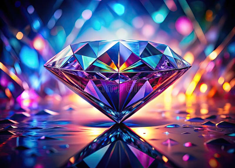 Stunning 8K LowPoly Diamond Background a Luxurious Abstract Geometric ...