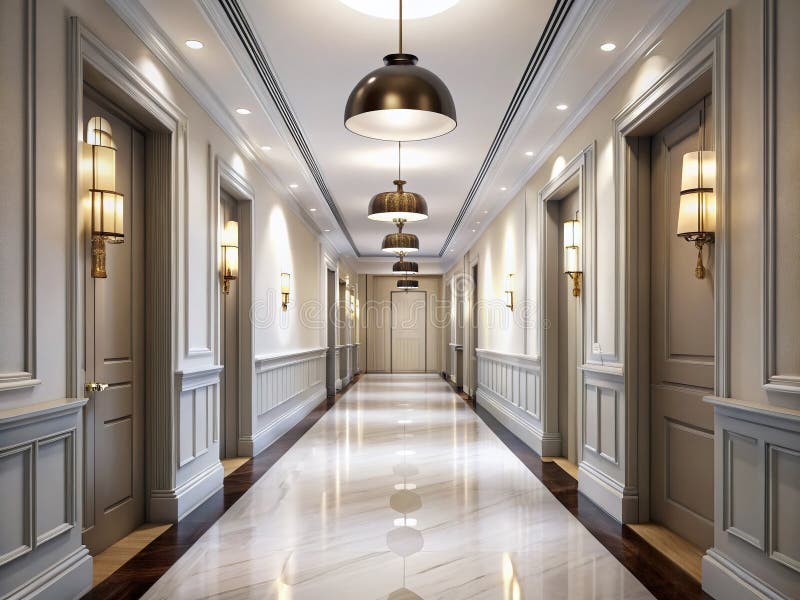 Stunning 8K Modern Hallway a Showcase of Sleek Architecture High ...