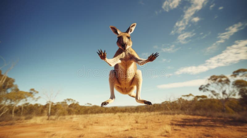 Kangaroo Photography with Japanese Minimalism in 8k Resolution Stock ...