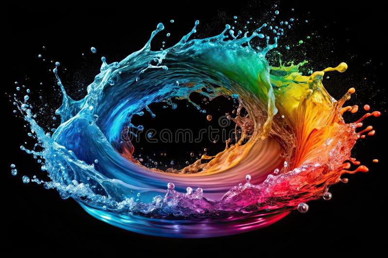 Stunning 4K SlowMotion Water Vortex Splash a Visually Captivating Simulation of Liquid Motion ...