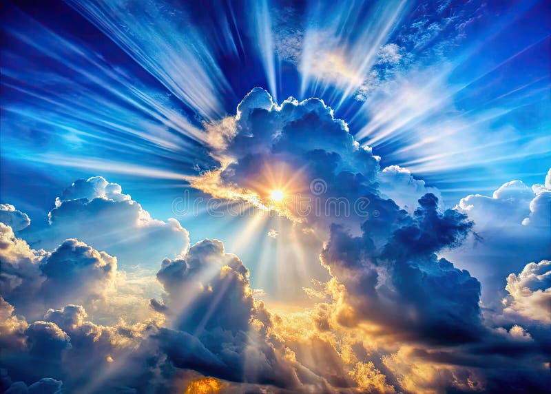 A Stunning 8K View of Heavenly Sunlight Piercing through Dramatic ...