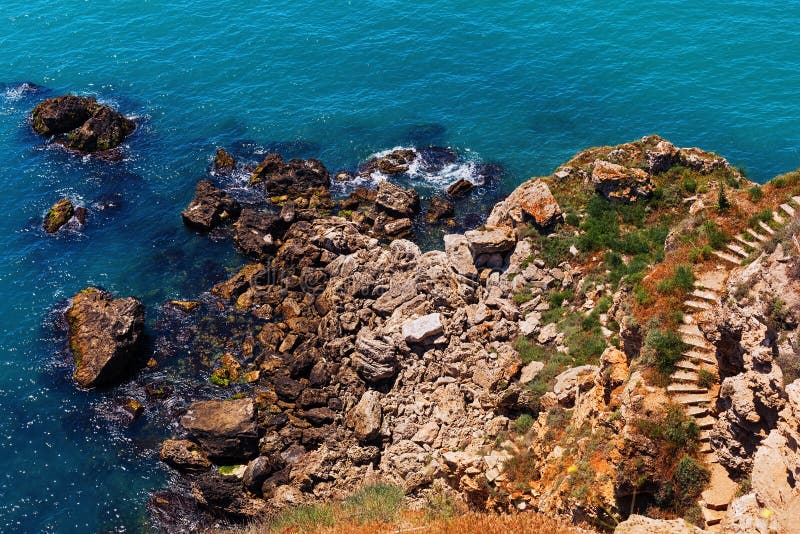 KALIAKRA - Sea Meets Rocks :) Stock Image - Image of coast, fortress ...