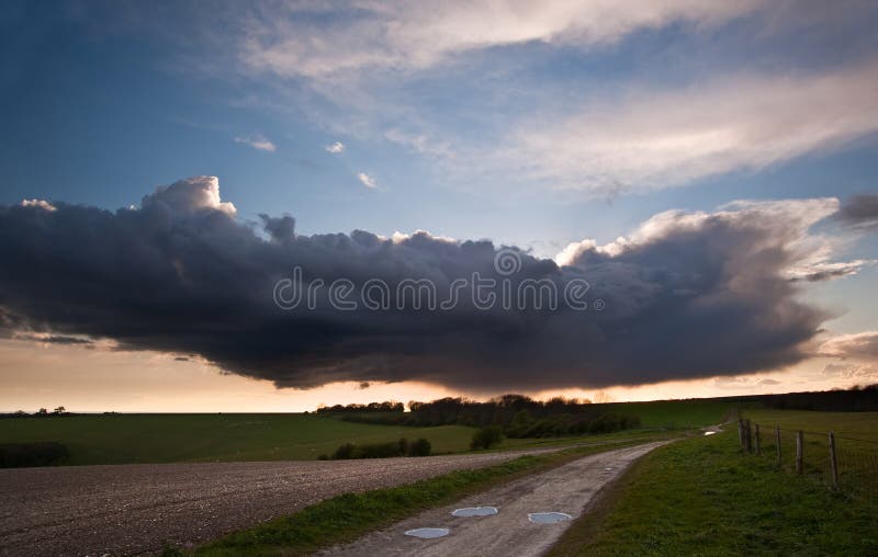 Stunning Landscape with Stormy Sky Stock Photo - Image of england ...