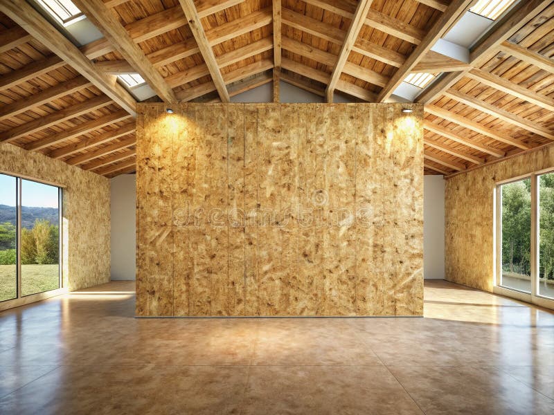 Stunning Large OSB Sheets Loft Wall Texture for Rustic Industrial ...