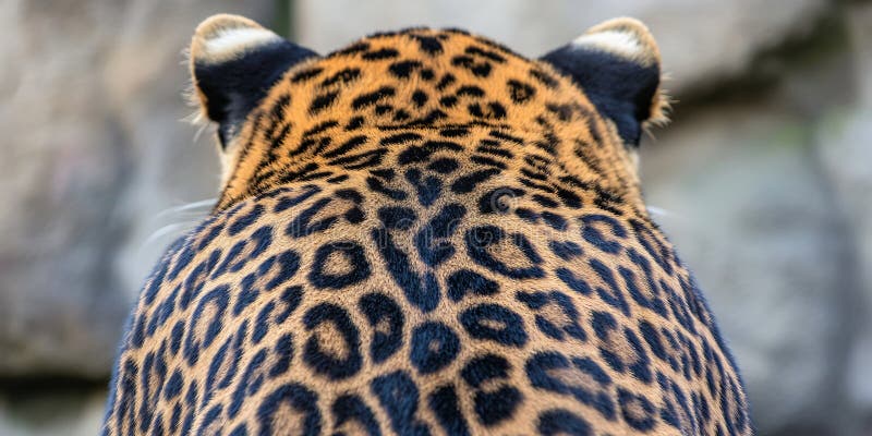 Stunning Leopard Fur Texture Closeup Back View High Quality Image Stock ...
