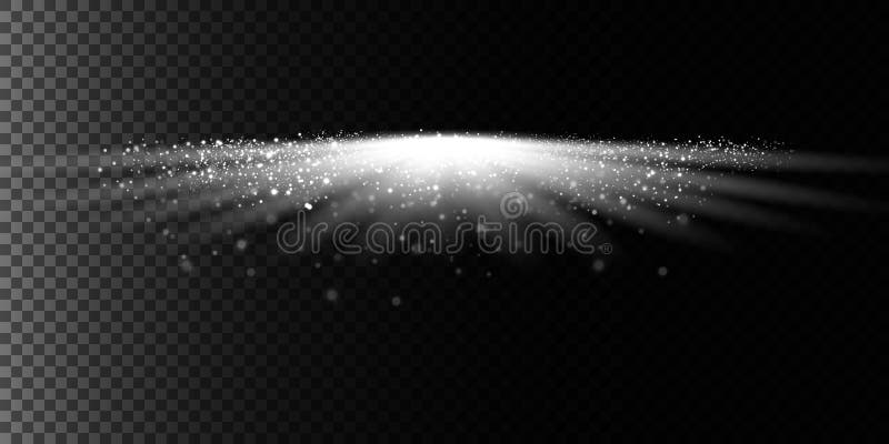 An Elegant Light Burst with Sparkles on a Transparent Background ...