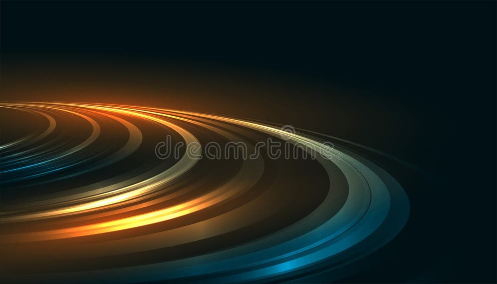 Stunning Light Trail Backdrop Banner for Photography Stock Vector ...