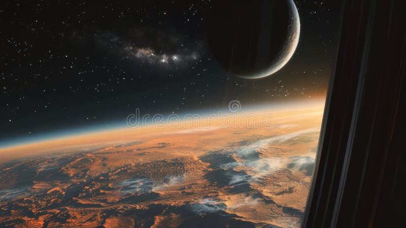 Stunning Lineup of Planets in Space, Aligned with Glowing Vibrant ...