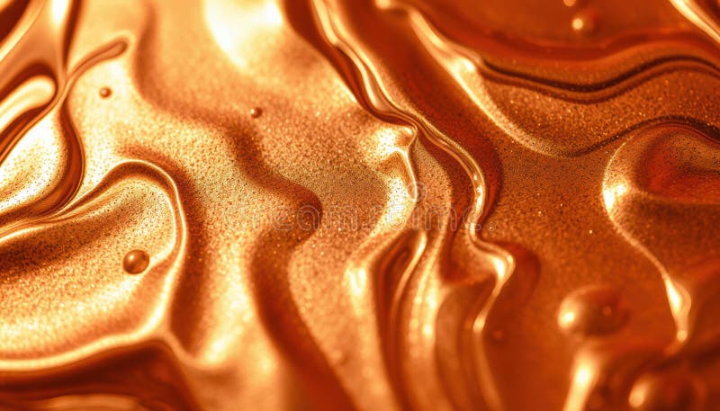 Stunning Liquid Copper Background with Flowing, Shimmering Patterns ...