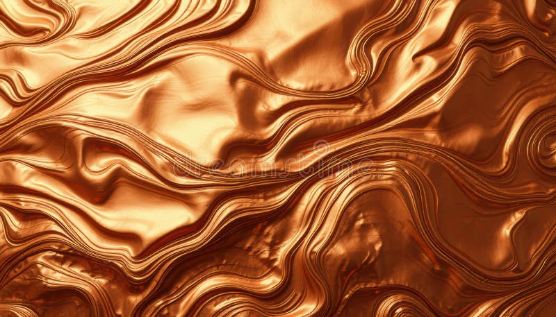 Stunning Liquid Copper Background with Flowing, Wavy Patterns that ...