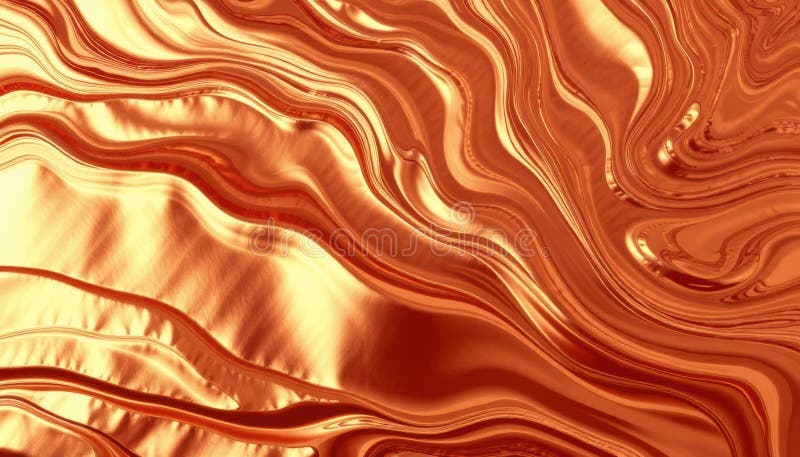 Stunning Liquid Copper Background with Flowing, Wavy Patterns that ...