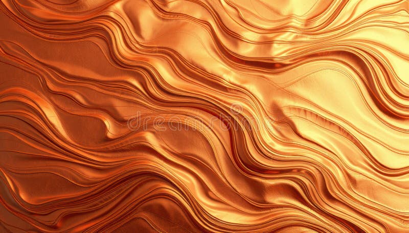 Stunning Liquid Copper Background with Flowing, Wavy Patterns that ...
