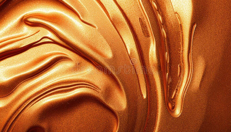 Stunning Liquid Copper Background with Smooth Stock Illustration ...