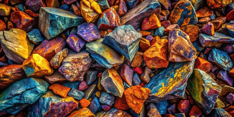 Stunning Long Exposure Abstract of Jagged Crushed Stone a Rustic ...