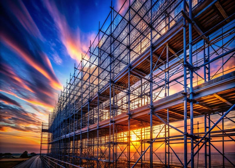 Stunning Long Exposure Capture of Innovative Scaffolding Design at a ...