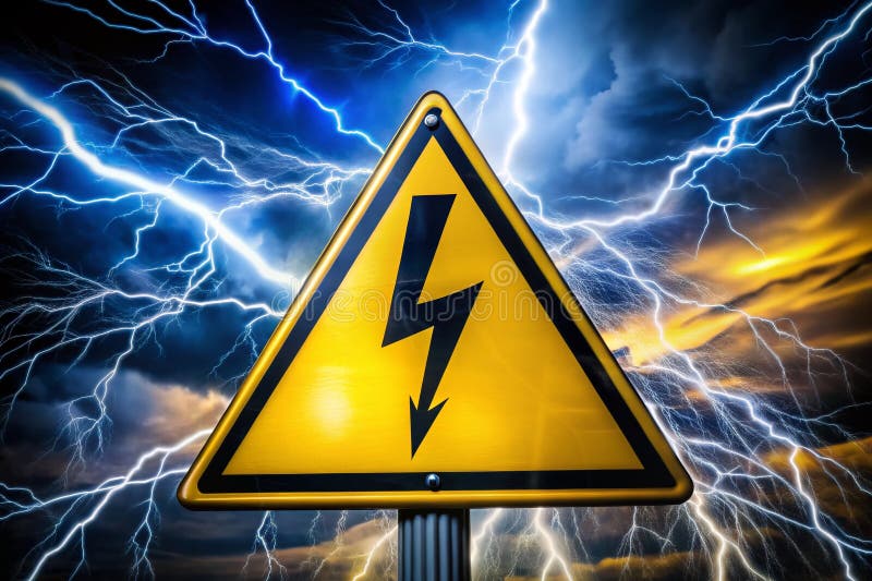 Stunning Long Exposure of a Fluorescent Yellow Electrical Hazard ...