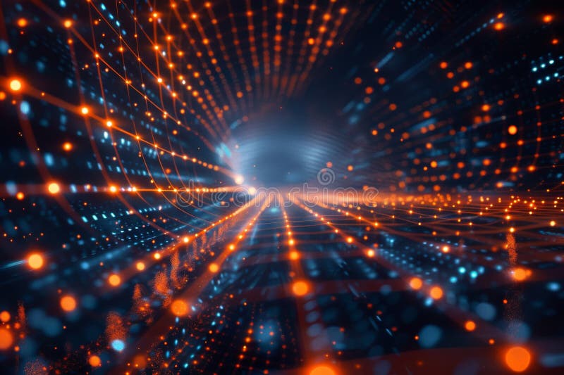 Stunning Long Exposure of an LED Dot Display with Dynamic Blue and ...