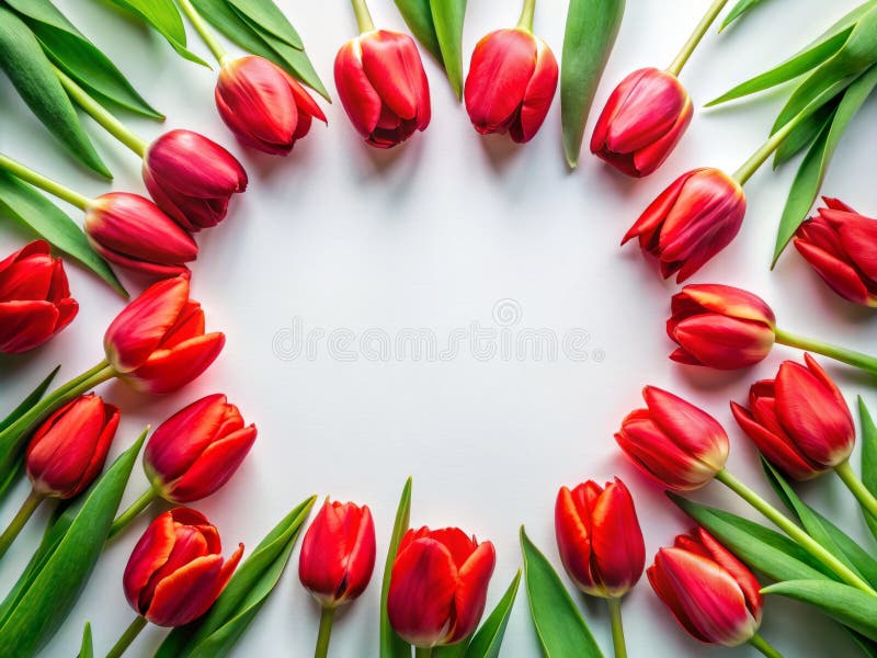 Stunning Long Exposure Red Tulips Frame Perfect for Spring Design ...