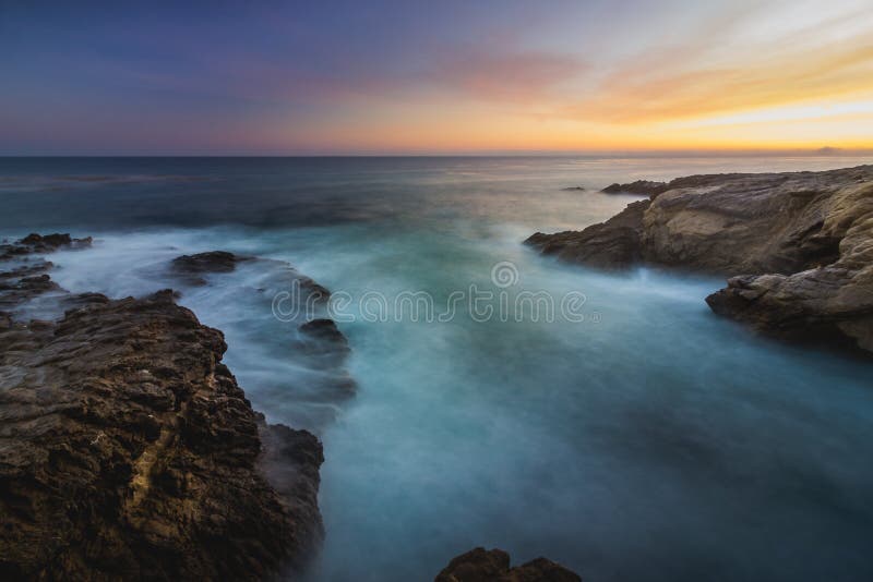 Smooth Waves at Sequit Point Stock Photo - Image of long, malibu: 124228480