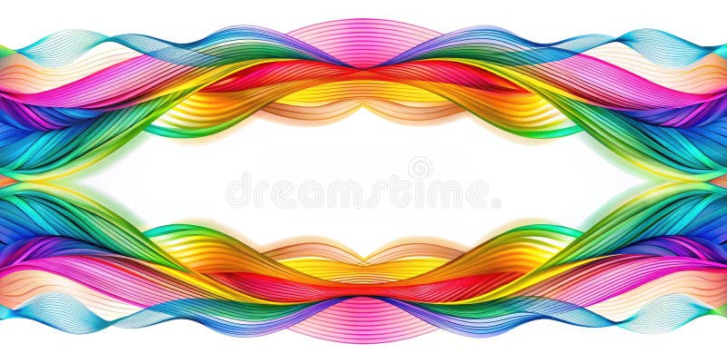 Stunning Long Exposure Wavy Frames Abstract Decorative Borders for ...