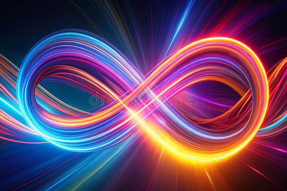 Stunning Loopable 3D Animation Abstract Light Trails in Long Exposure ...