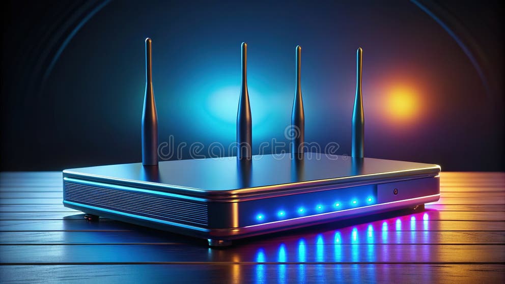 Stunning LowLight Router Image with Transparent Background Perfect for ...